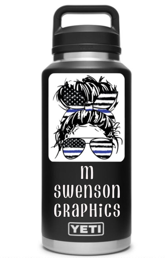 Thin Blue Line Sticker, Thin Blue Line, Support Police Officers, Police ...