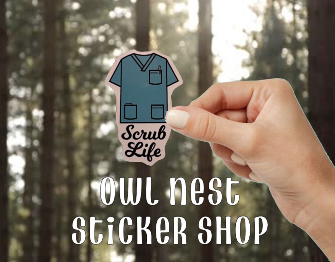 Scrub Life Sticker Scrub Life Decal Scrub Life Scrubs - Etsy