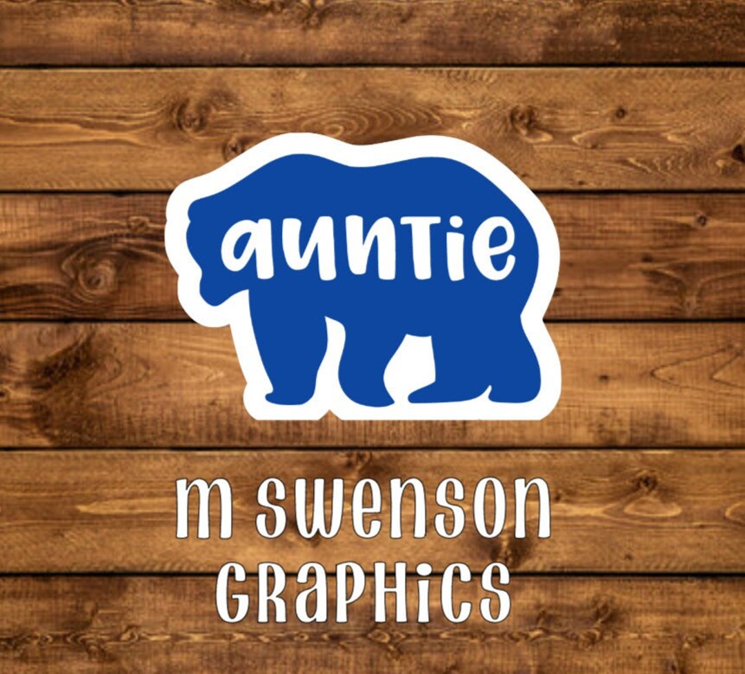 Auntie Sticker, Auntie Decal, Auntie, Aunt Decal, Aunt Sticker, Aunt ...