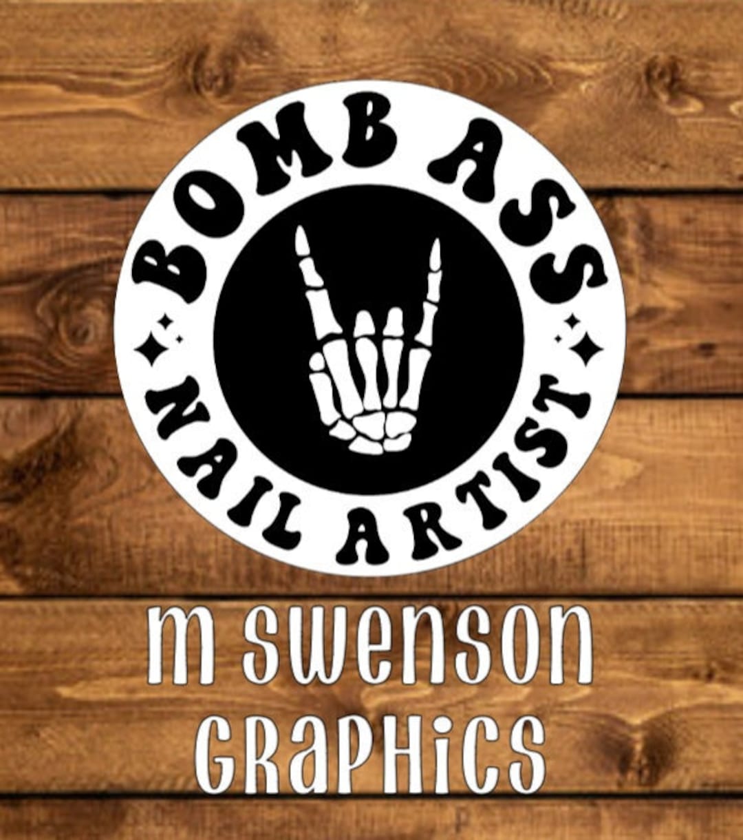 Bomb Ass Nail Artist Sticker, Bomb Ass Nail Artist Decal, Bomb Ass Nail ...
