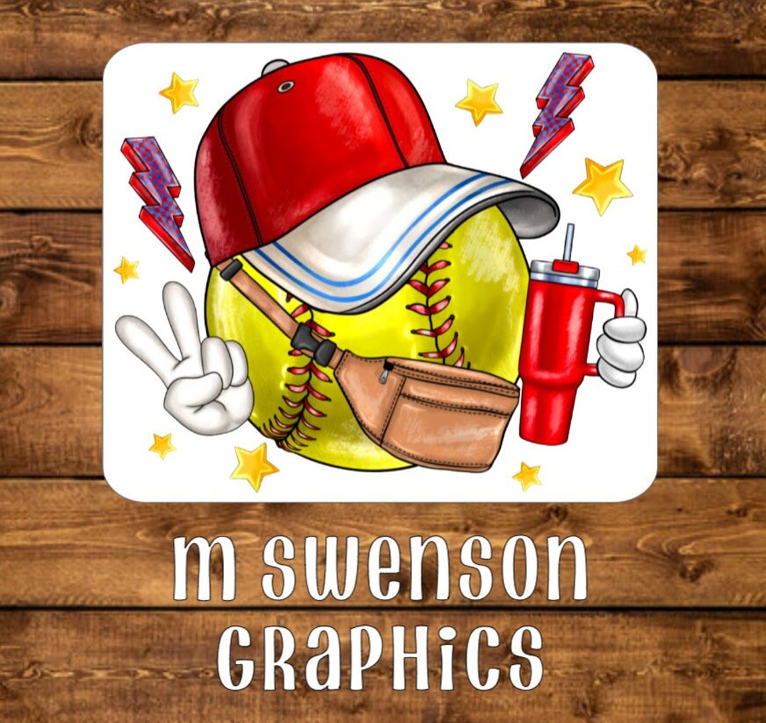 Softball Sticker, Softball Decal, Softball, Softball Player Sticker ...