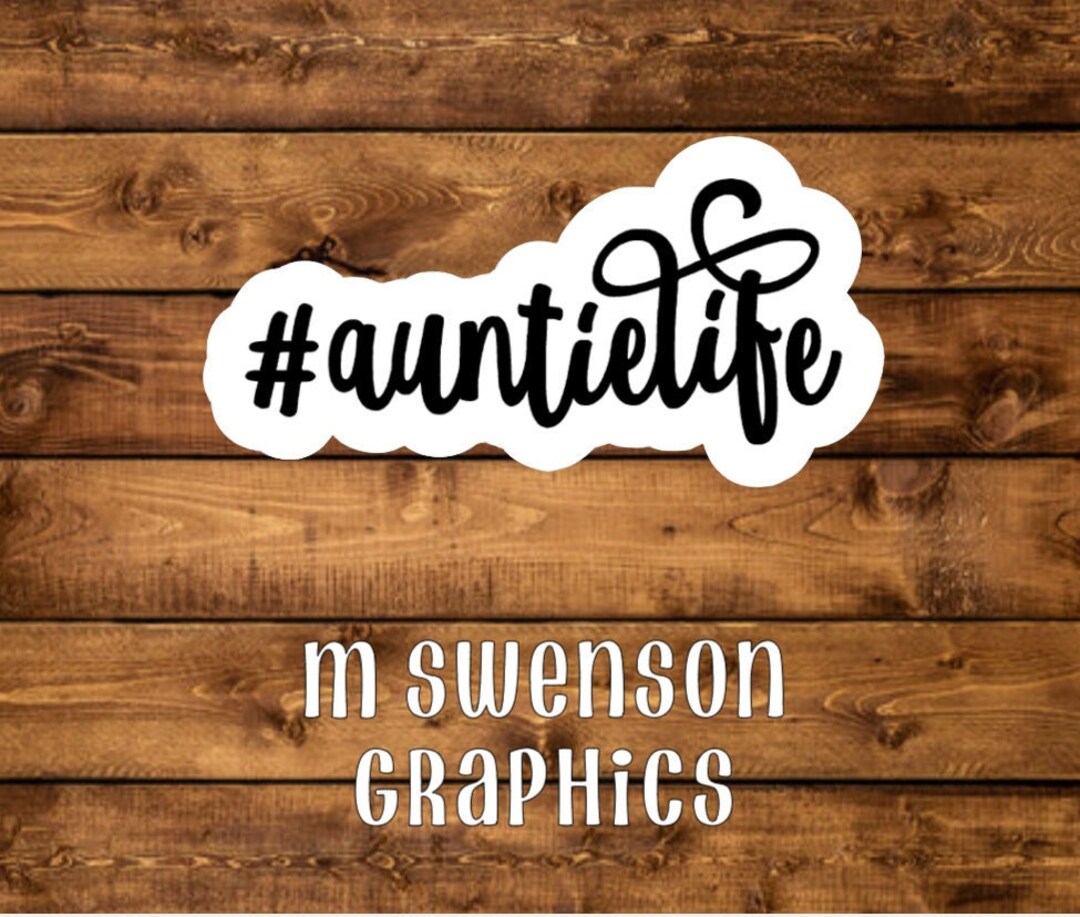 Auntie Sticker, Auntie Decal, Auntie, Aunt Decal, Aunt Sticker, Aunt ...