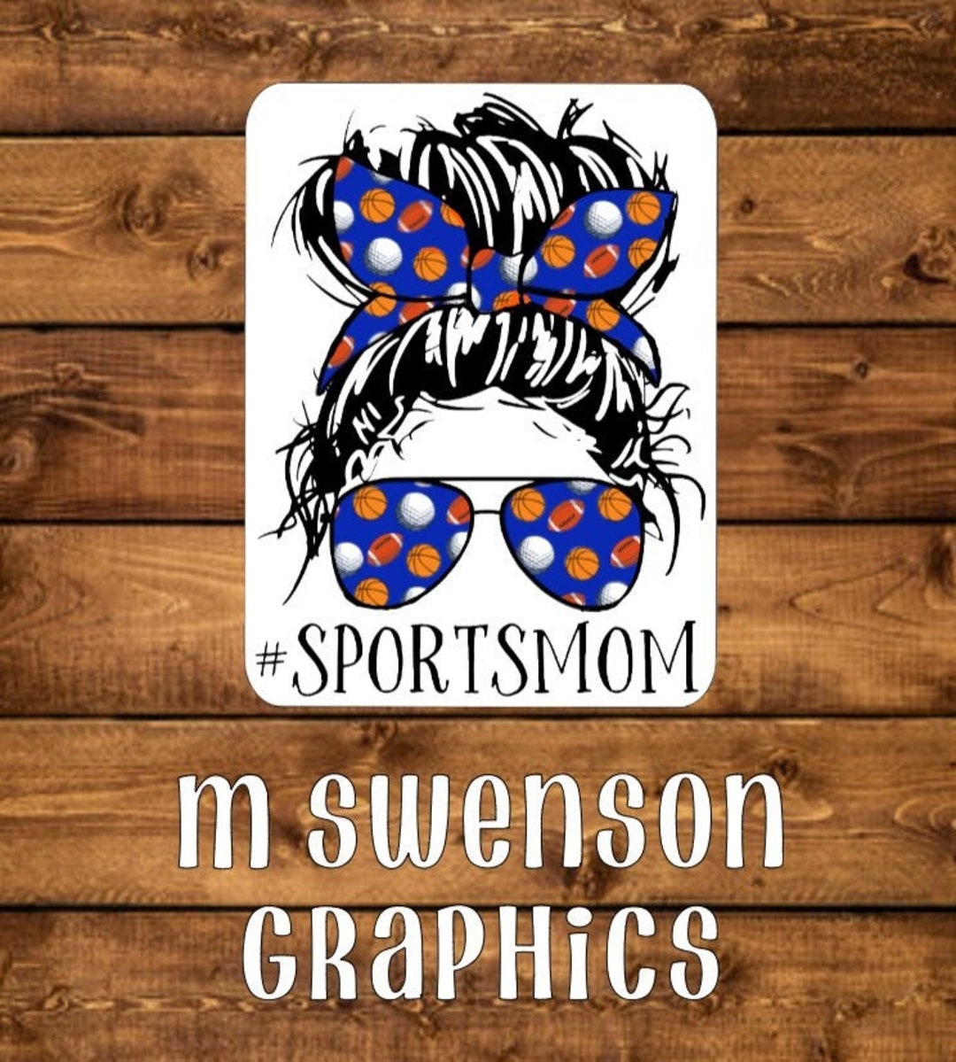 Sports Mom Sticker, Sports Mom Decal, Sports Mom, sportsmom, sportsmom ...