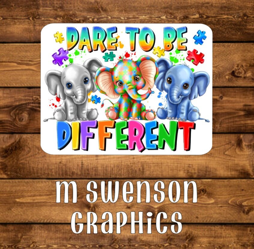 Dare to Be Different, Dare to Be Different Sticker, Autism Awareness ...