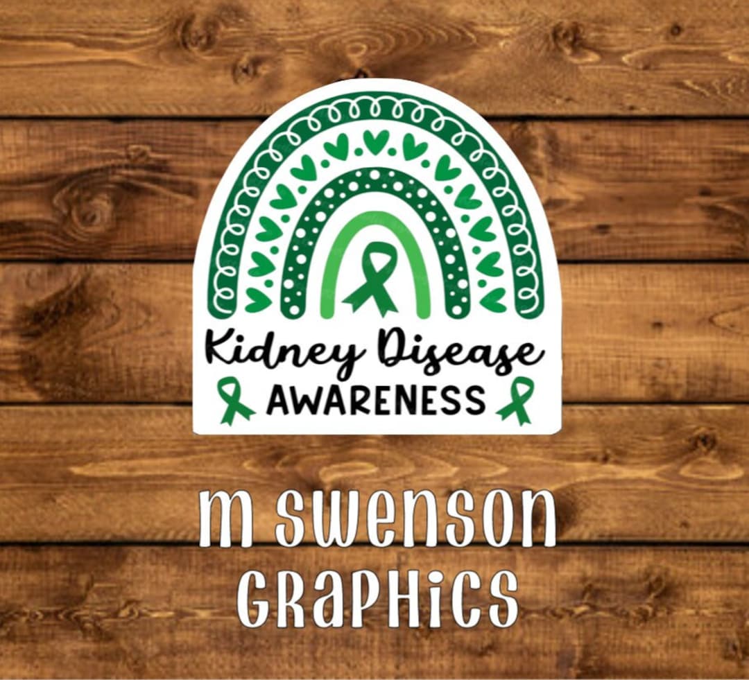 Kidney Disease Awareness Sticker, Kidney Disease Awareness Decal ...