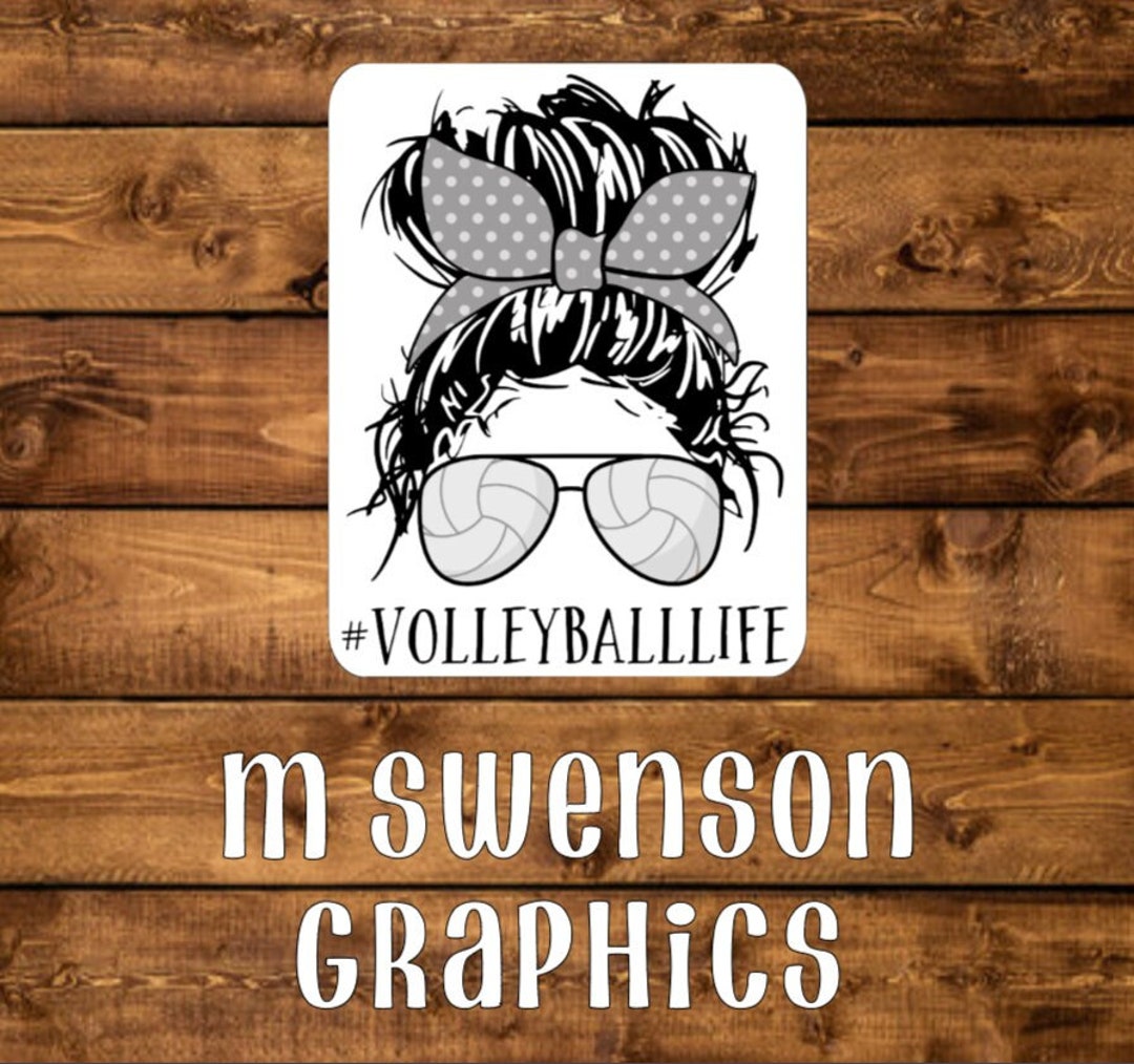 Volleyball Life Sticker, Volleyball Life, Volleyball, Volleyball ...