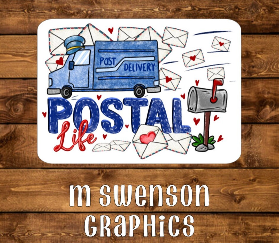 Postal Life Sticker, Postal Life Decal, Postal Life, Mail Carrier ...