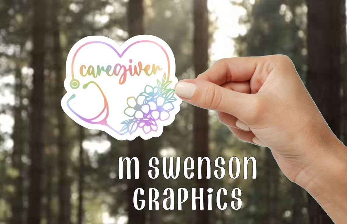 Caregiver Sticker, Caregiver Decal, Caregiver, Nurses Aid Sticker ...