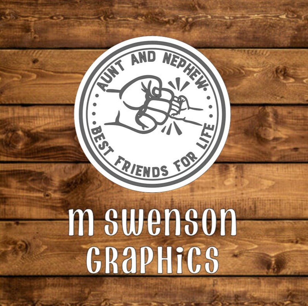 Aunt and Nephew Best Friends for Life Sticker, Aunt and Nephew Best ...