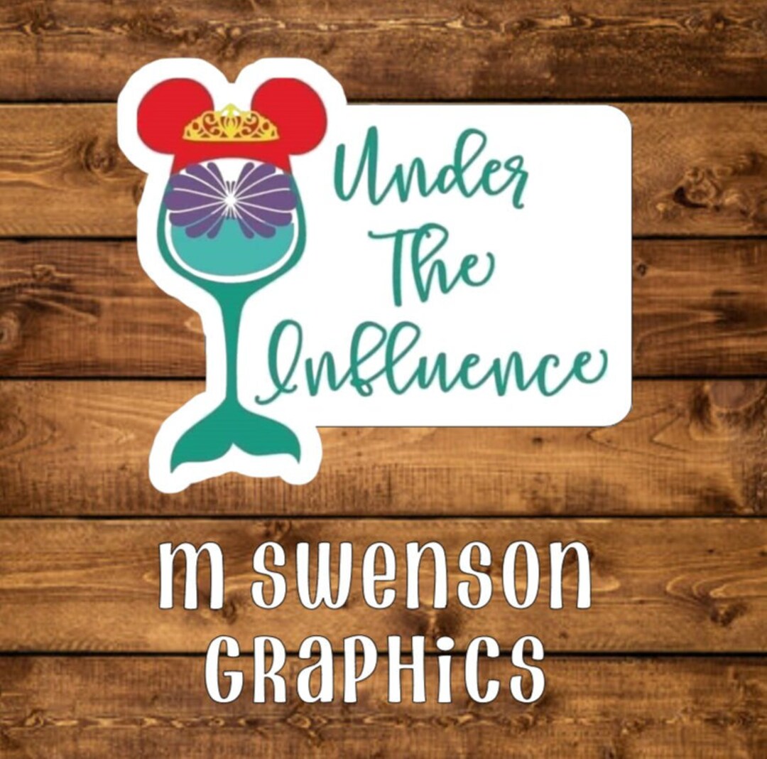 Under the Influence Sticker, Under the Influence Decal, Under the ...