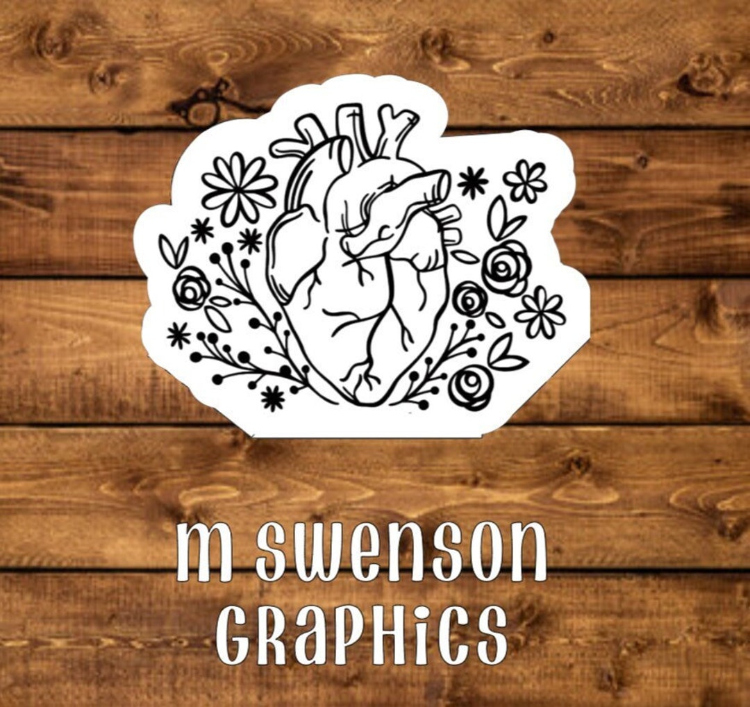 Cardiac Sticker, Cardiac Decal, Cardiac, Cardiology Sticker, Cardiology ...