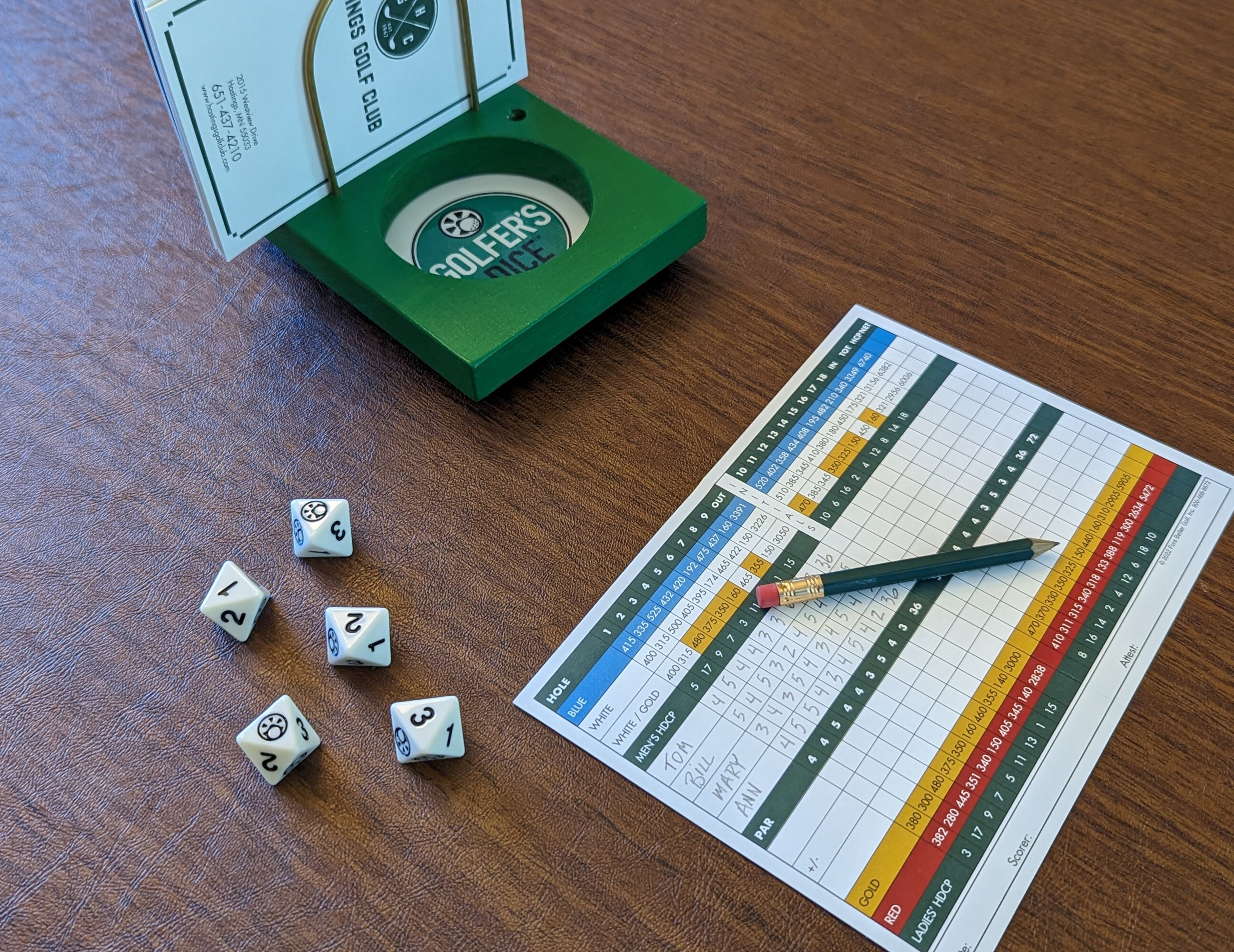Golfer's Dice: A Fun Dice Game That Plays Like a Round of Golf. - Etsy