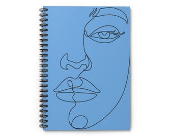 Solid Navy-blue Spiral Notebook Ruled Line - Etsy
