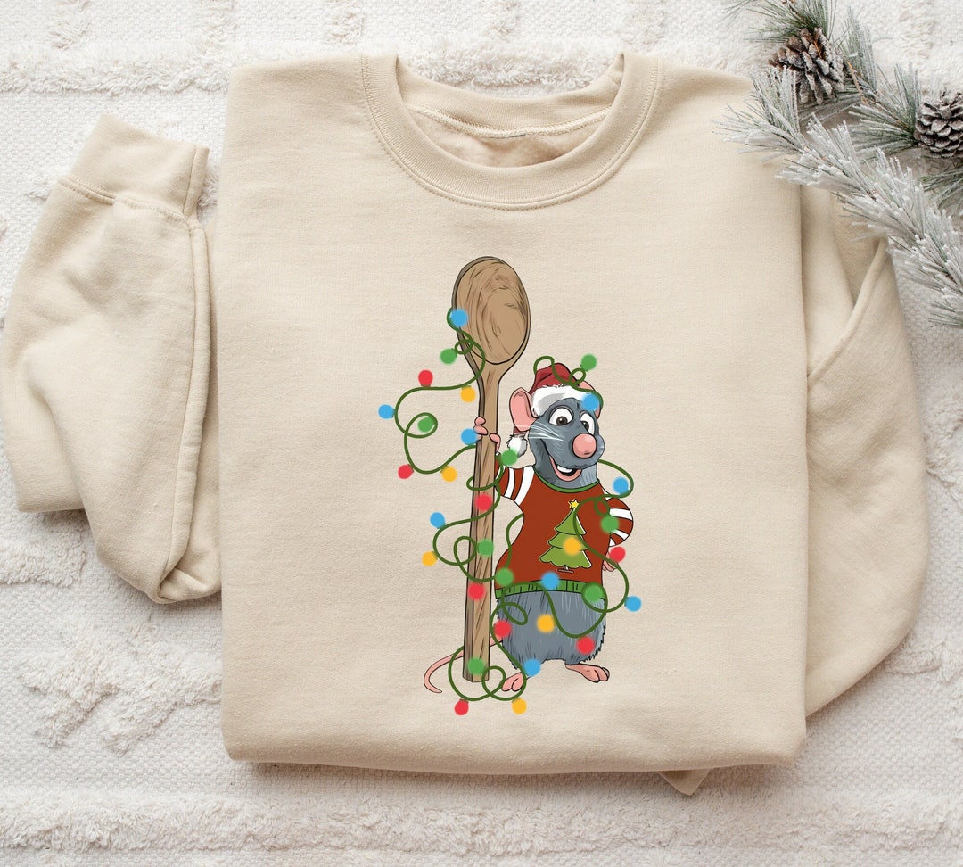Christmas Mouse Sweatshirt, Santa Hat Mice Merry Christmas Sweater ...