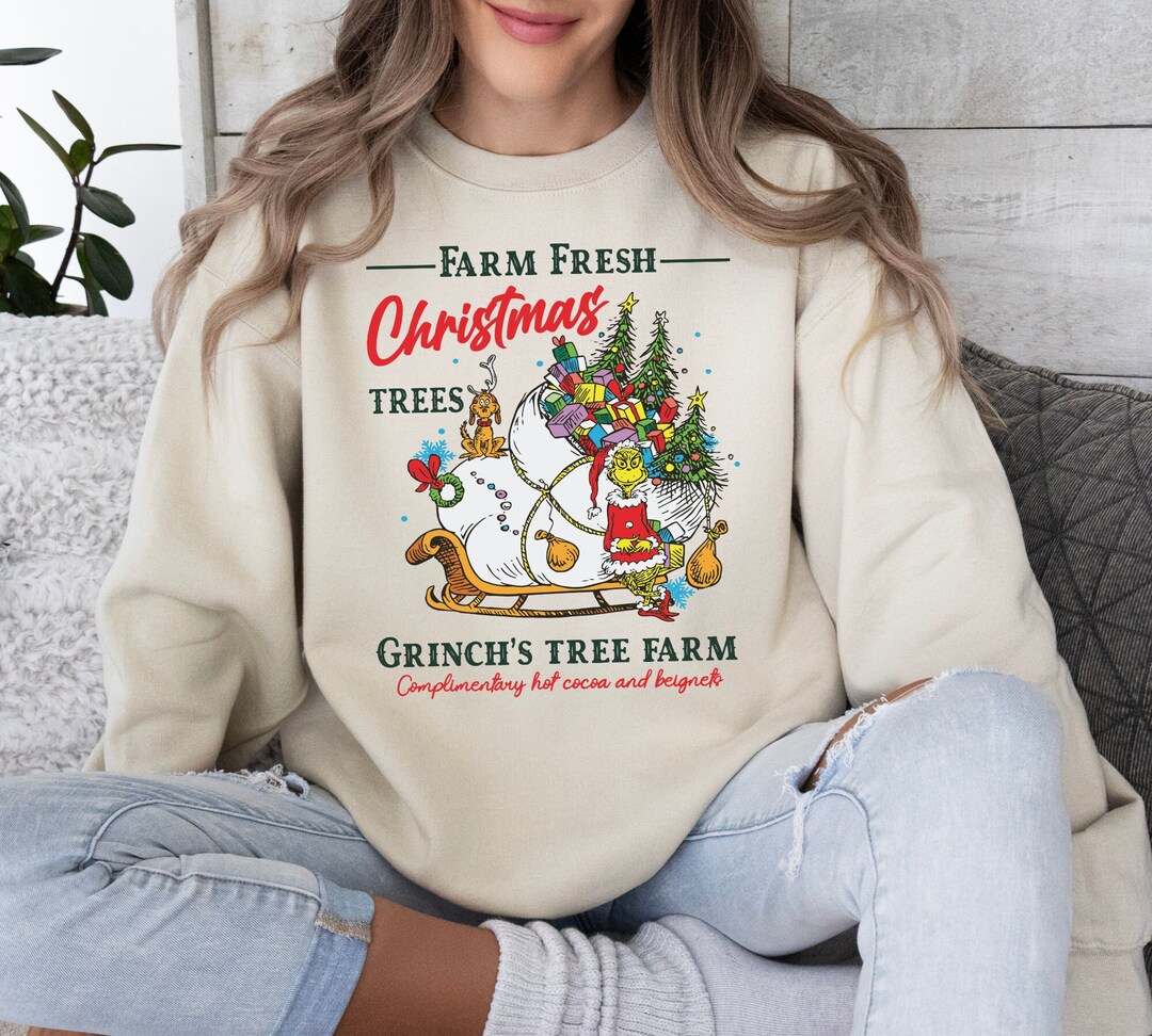 Christmas Tree Farm Sweatshirt, Christmas Sweatshirt, Holiday ...