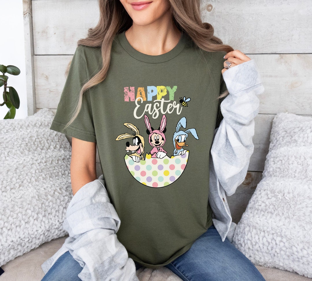 Happy Easter Shirt, Women's Easter Shirt, Rabbit Shirt, Bunny Shirt ...