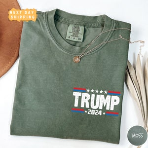 Trump 2024 Vintage Shirt, Comfort Colors Donald Trump Support Tee ...