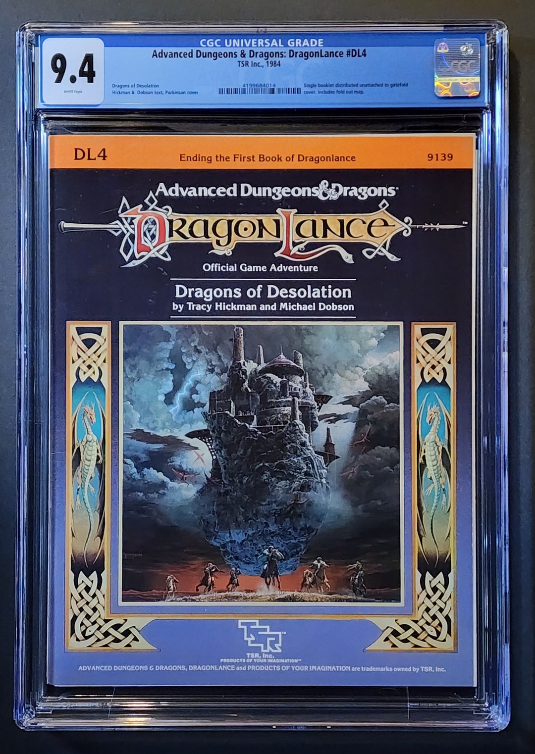 CGC 9.4 Dragonlance Dragons of Desolation DL4 Module Dungeons Dragons ...