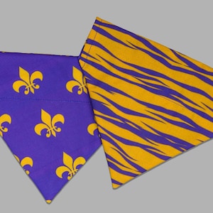 LSU Reversible Over-the-collar Dog & Cat Bandana - Etsy