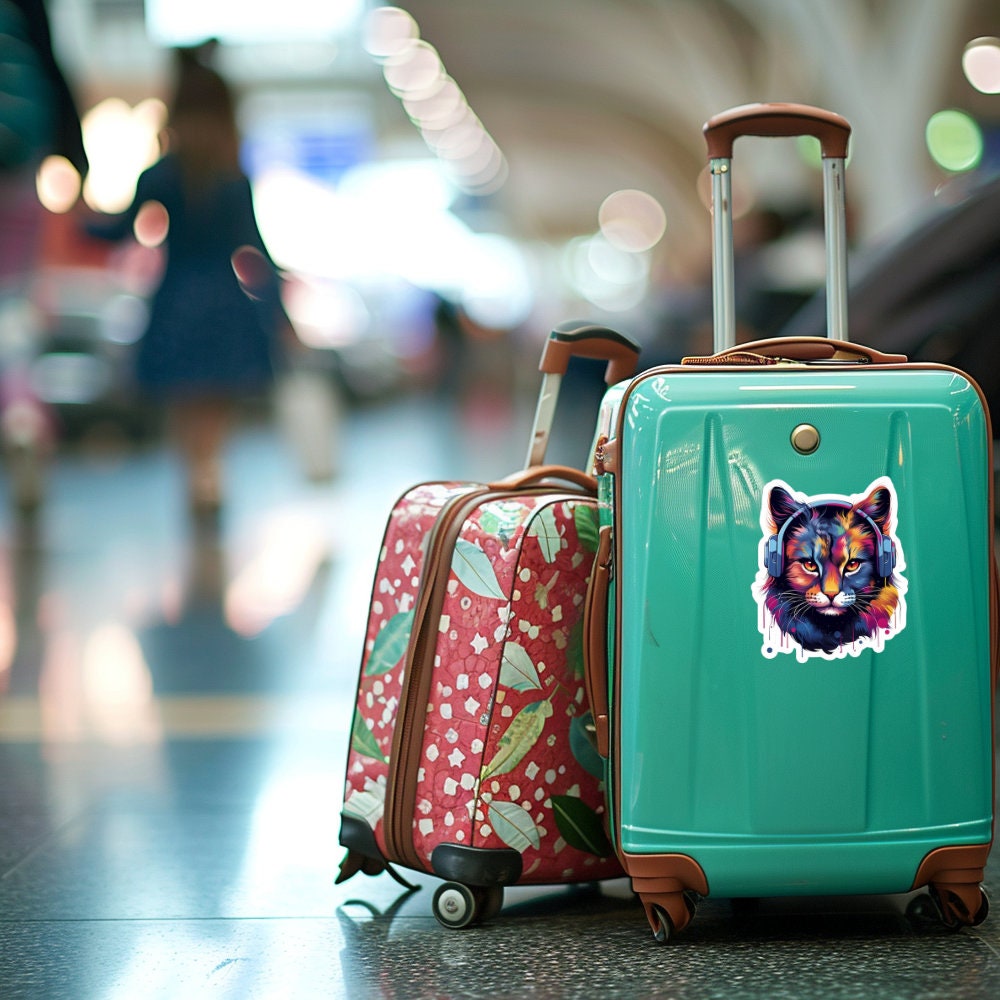 Chill Cat With Headphones Sticker - Etsy