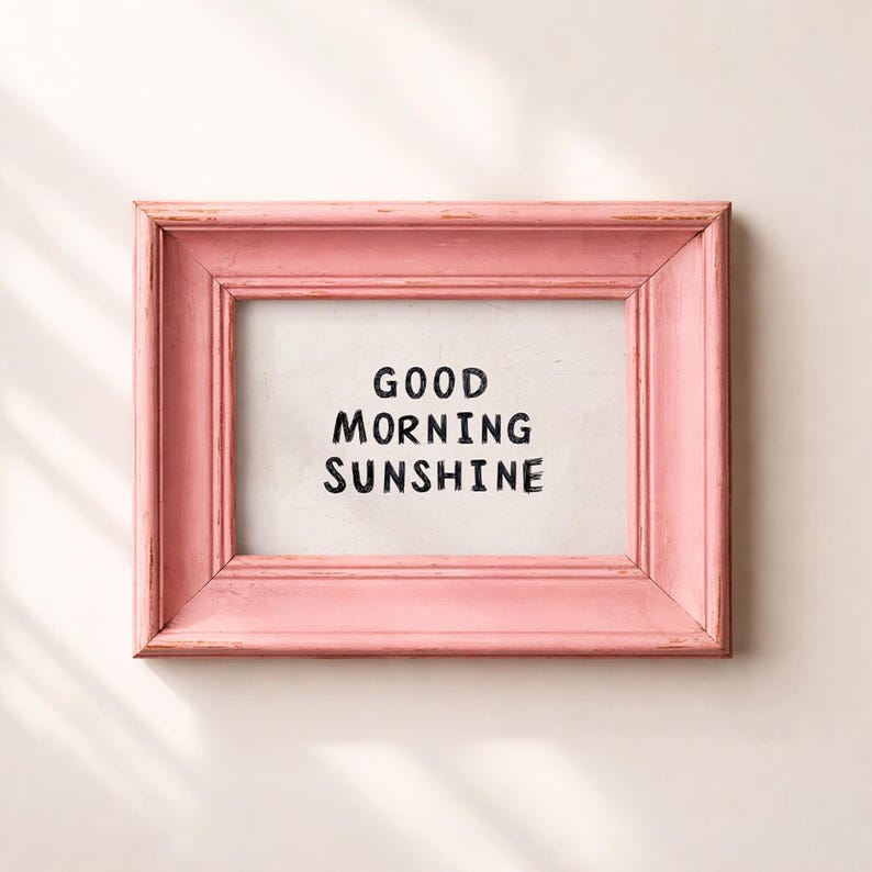 Good Morning Sunshine Typography Print | Farmhouse Kitchen Wall Art ...