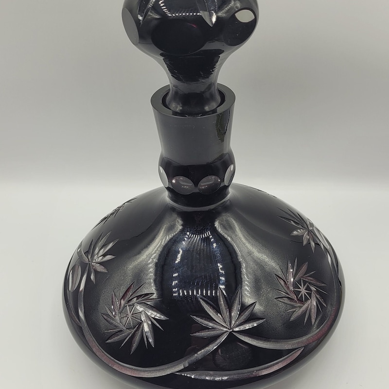 Ruby Crystal Decanters - Etsy