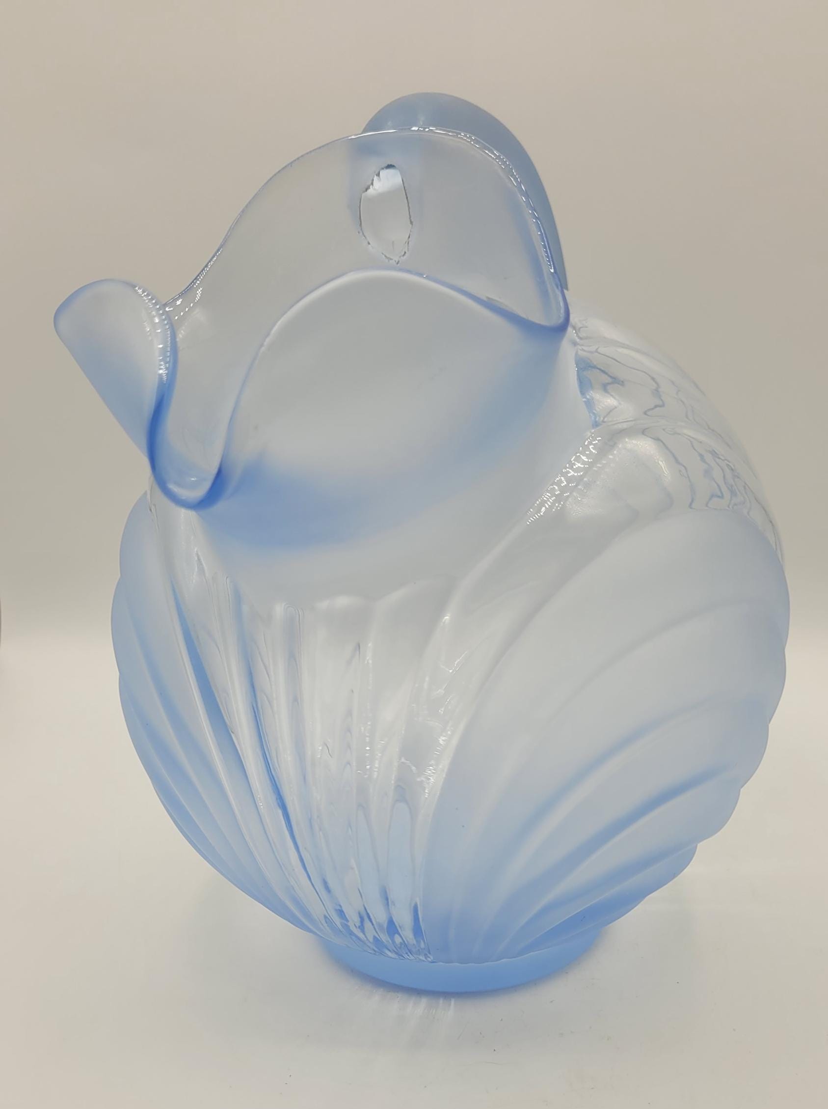 Vintage Cambridge Caprice Blue Alpine Glass Tilt Pitcher 6 Tumblers ...