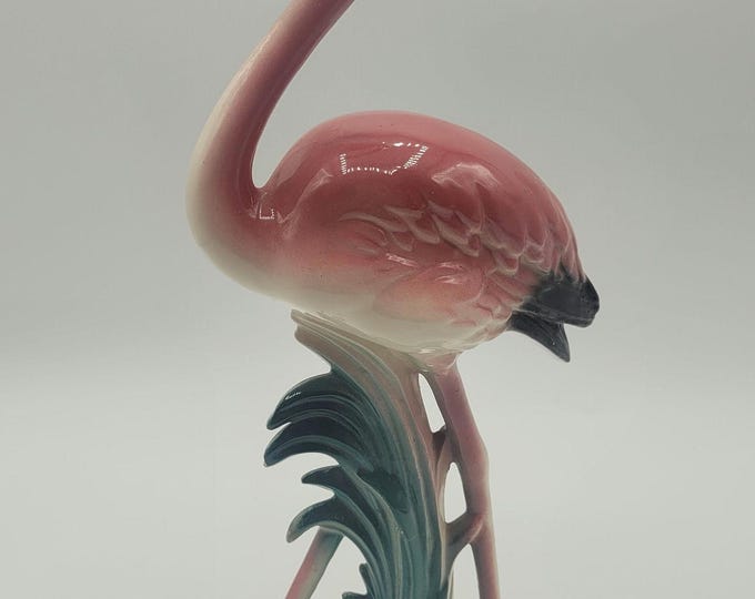 Vintage MCM Ceramic Pink Flamingo Figure, USA Pottery, Beach Vibes ...