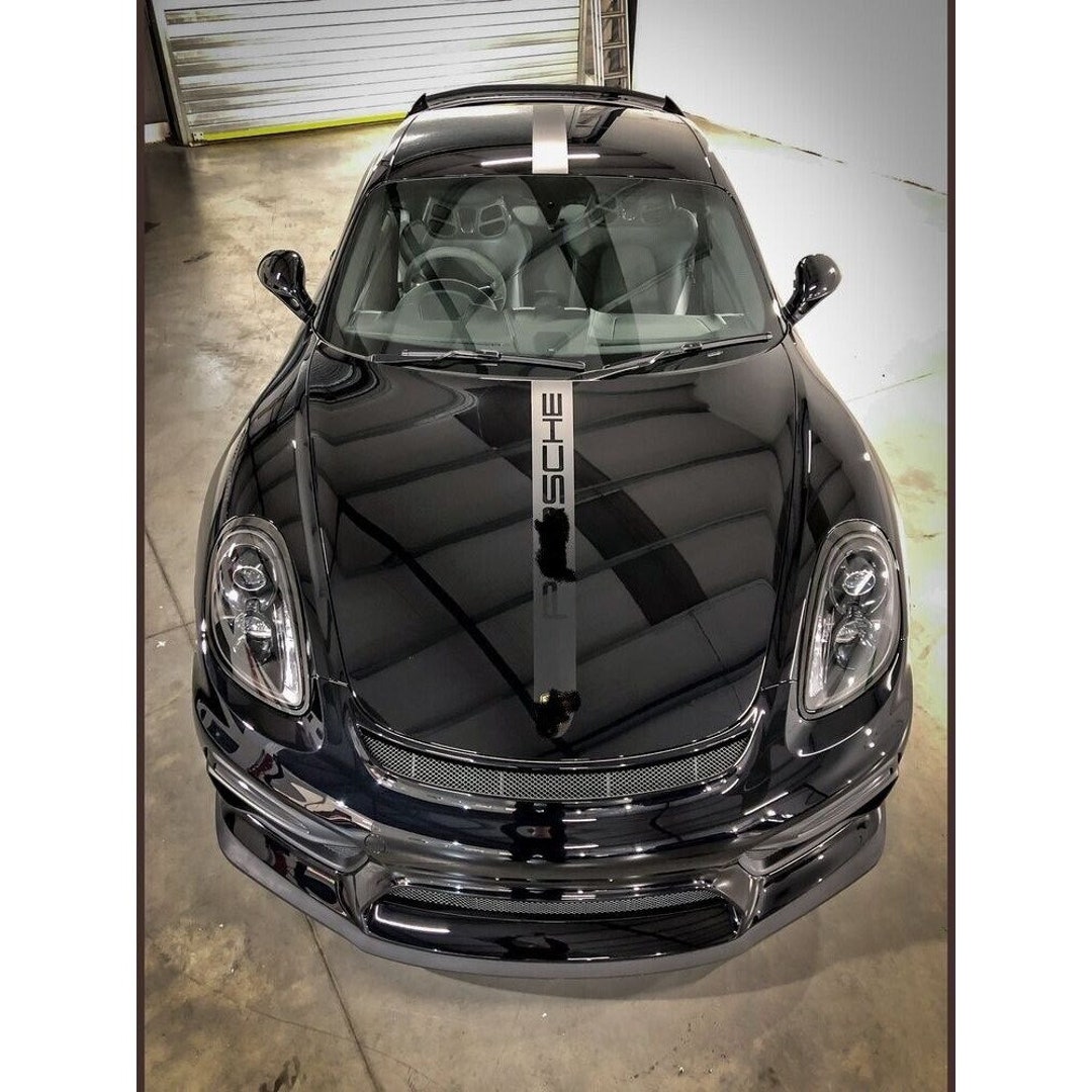 Full Stripe Hood Roof Rear Custom Decals Set: Porsche Cayman - Etsy