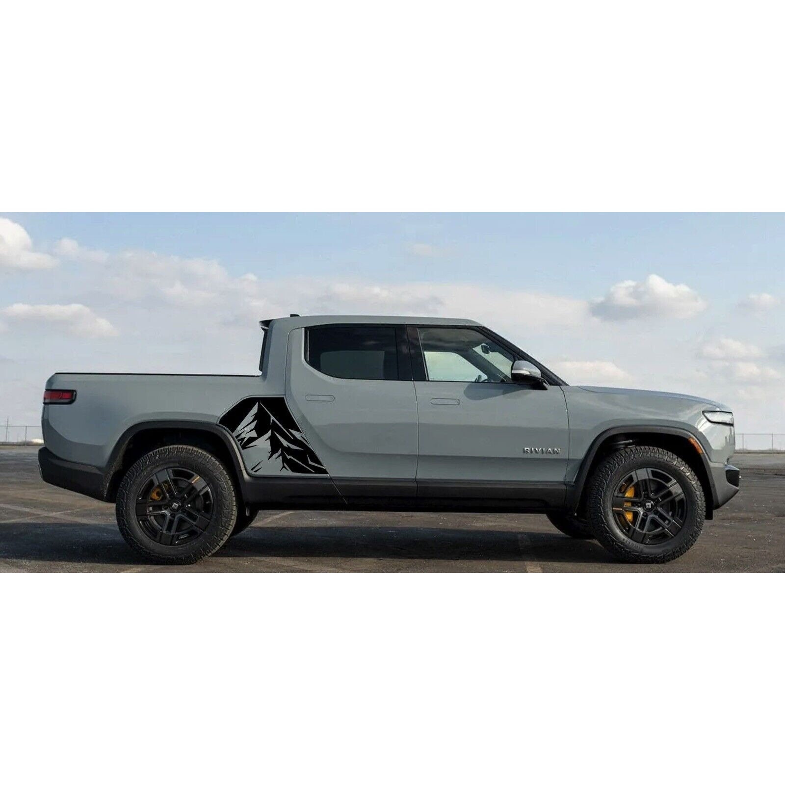 Rivian R1T 2021-2024 GEAR TUNNEL DOOR Mountain Vinyl Decals - Etsy