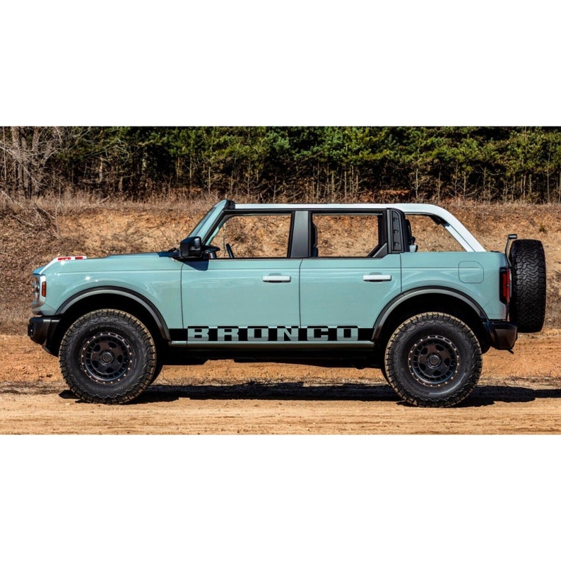 Ford Bronco Logo Vinyl Side Decals Ford 2021-2024 4dr Sedan - Etsy