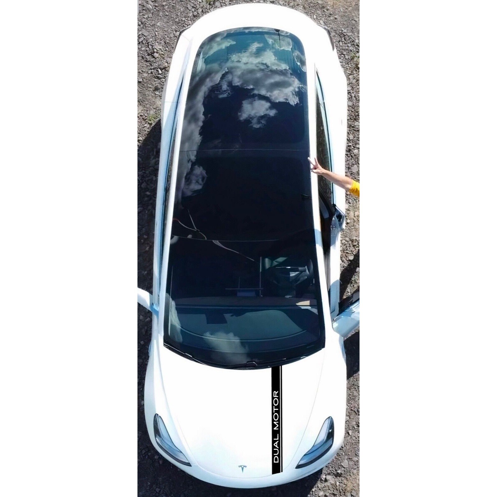 Tesla Model Y 2020-2024 Custom DUAL MOTOR Hood Stripe Decal - Etsy