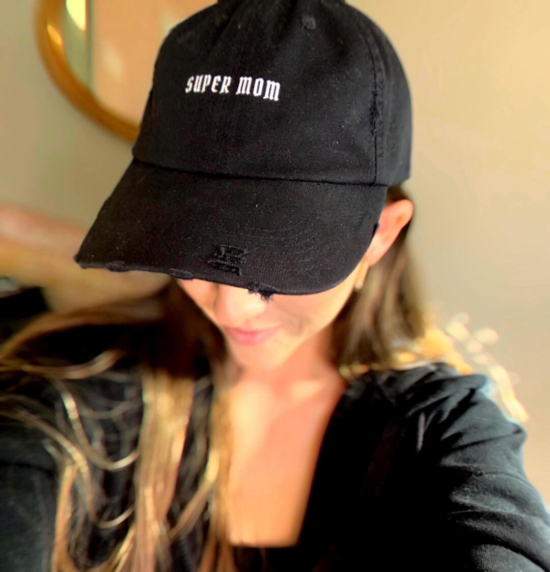 Super Mom Baseball Cap Aesthetic Mama Hat Mothers Day Gift for Daughter ...