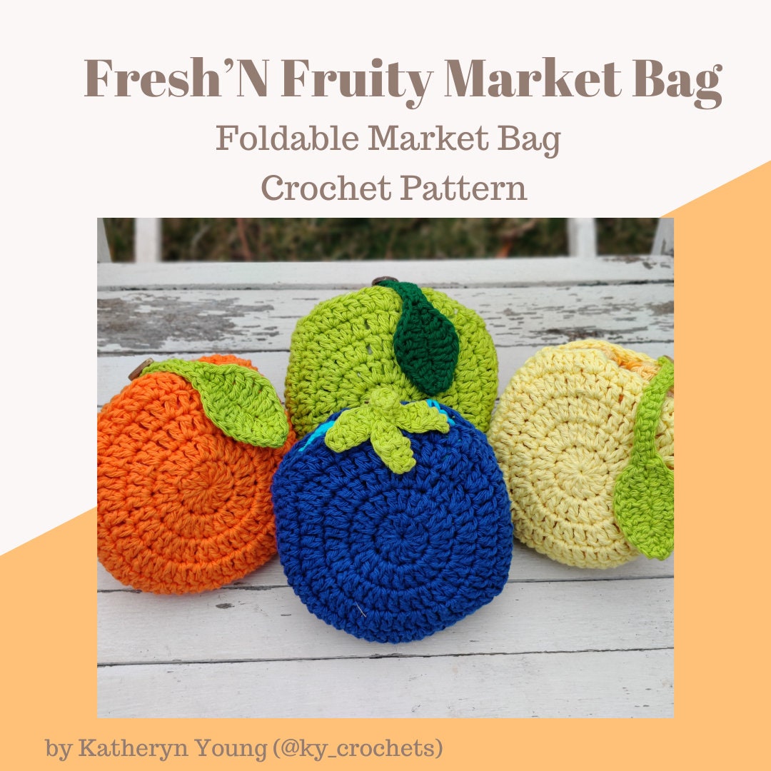 Foldable Market Bag Crochet Multi-pattern - Etsy