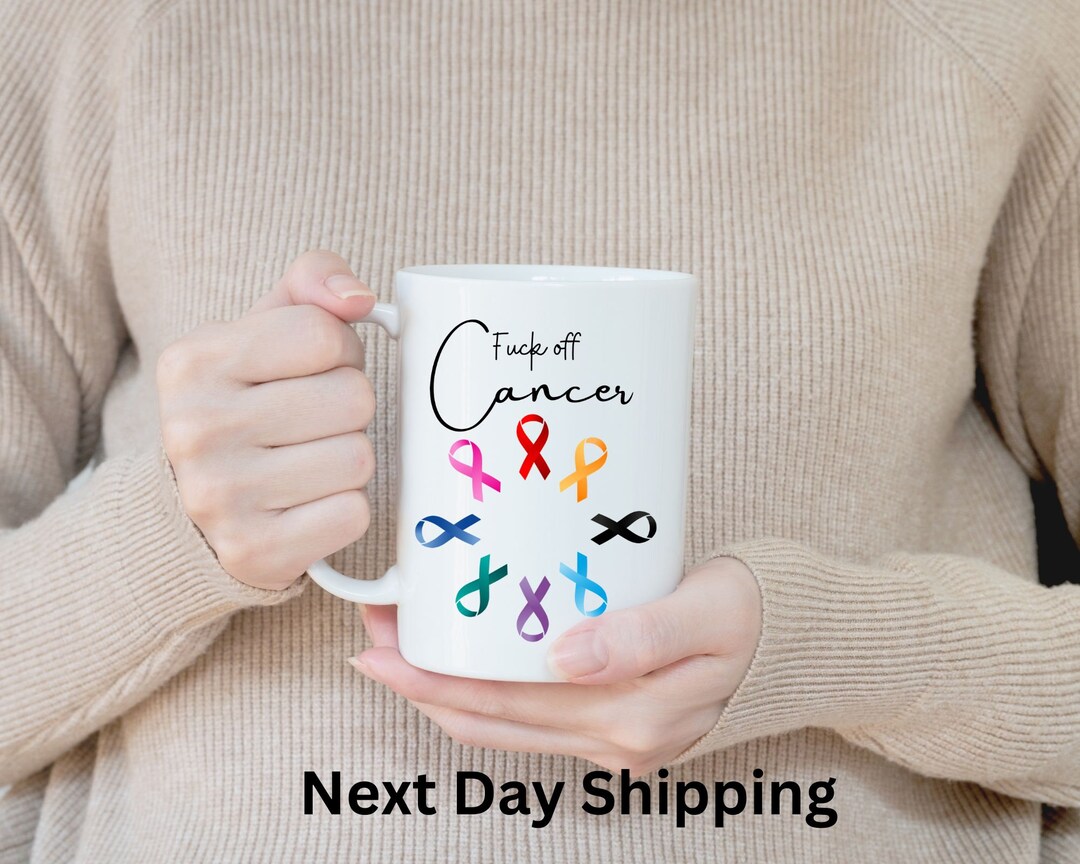 Cancer Patient Gift Mug Chemo Gift Fuck Cancer Coffee Mug Breast Cancer ...