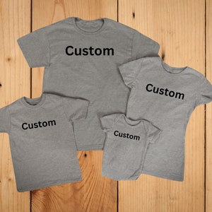 Customized Family Matching Shirts Personalized Sibling Shirts Matching ...