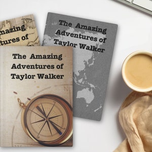 Personalized Travel Journal Personal World Map Journal With Name Custom ...