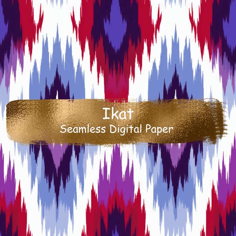 Ikat Digital Paper - Etsy