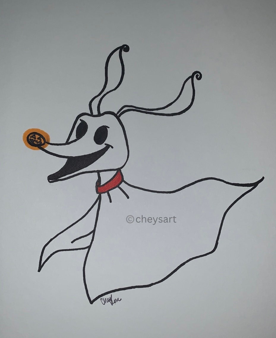 Zero Jack Skellingtons Dog Ghost - Etsy