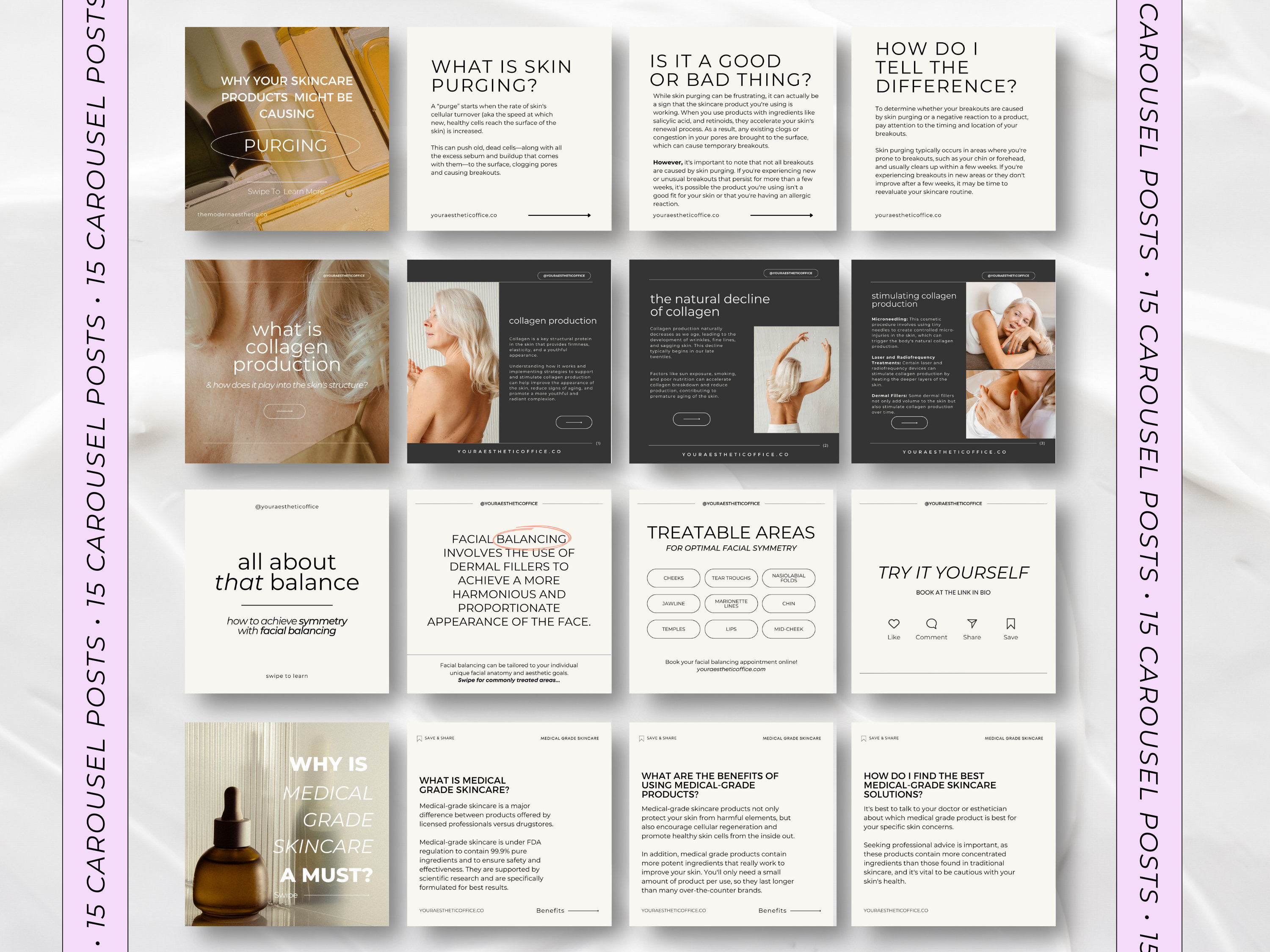 Medspa Templates Beauty Cosmetic, Botox and Filler Canva Template ...