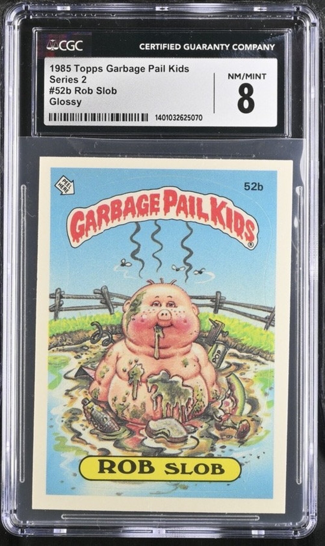 1985 Garbage Pail Kids Series 2 Rob Slob CGC 8.0 Near Mint/mint Glossy ...