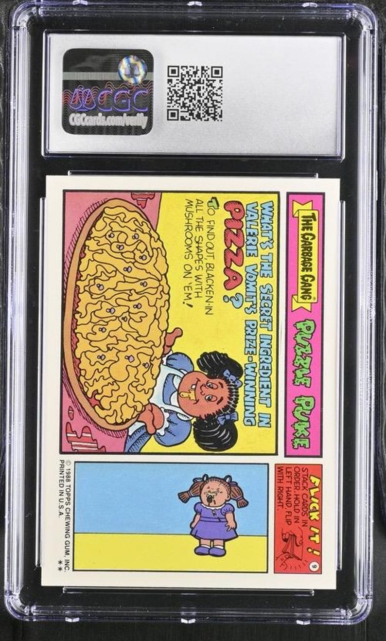 1988 Garbage Pail Kids Series 13 Pop Connie CGC 9.0 Mint - Etsy