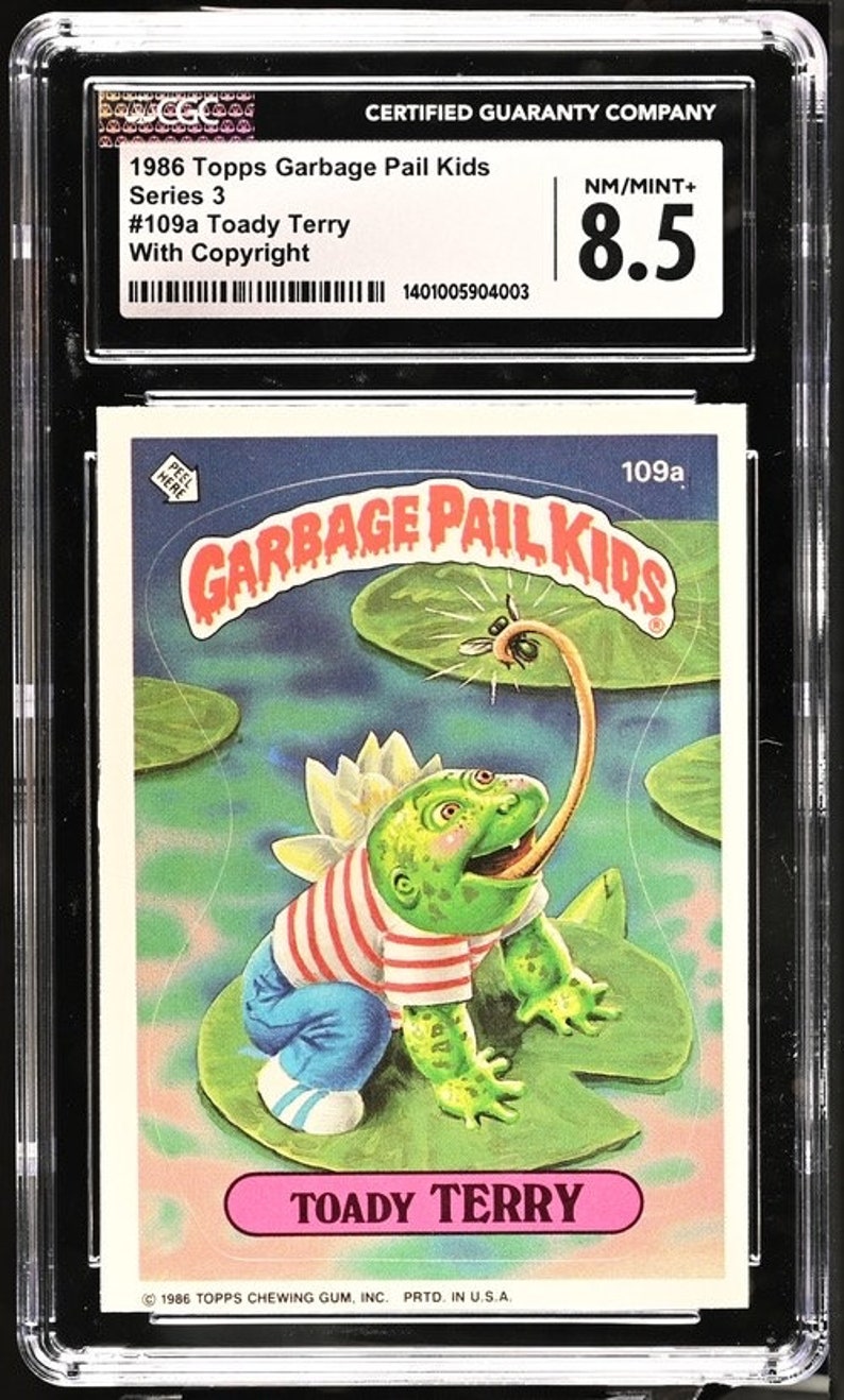 1986 Garbage Pail Kids Series 3 Toady Terry CGC 8.5 Near Mint/mint+ ...