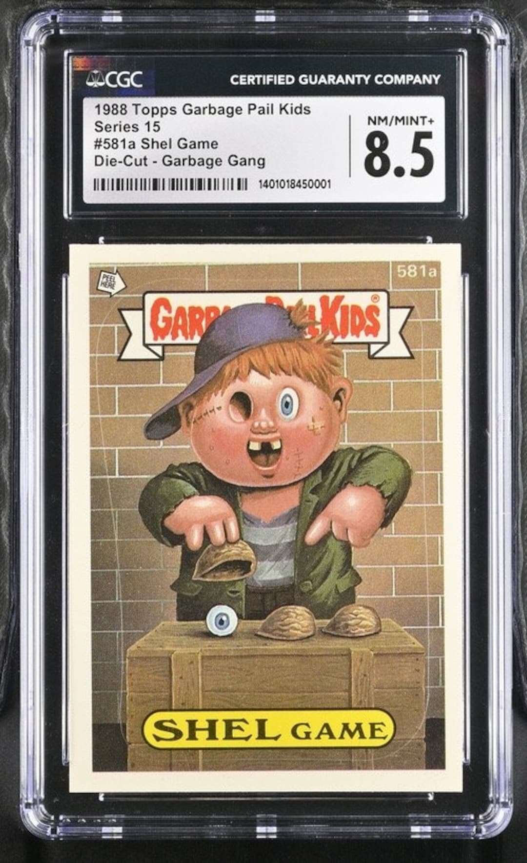 DIE CUT--1988 Garbage Pail Kids Series 15 Shel Game CGC 8.5 Near Mint ...