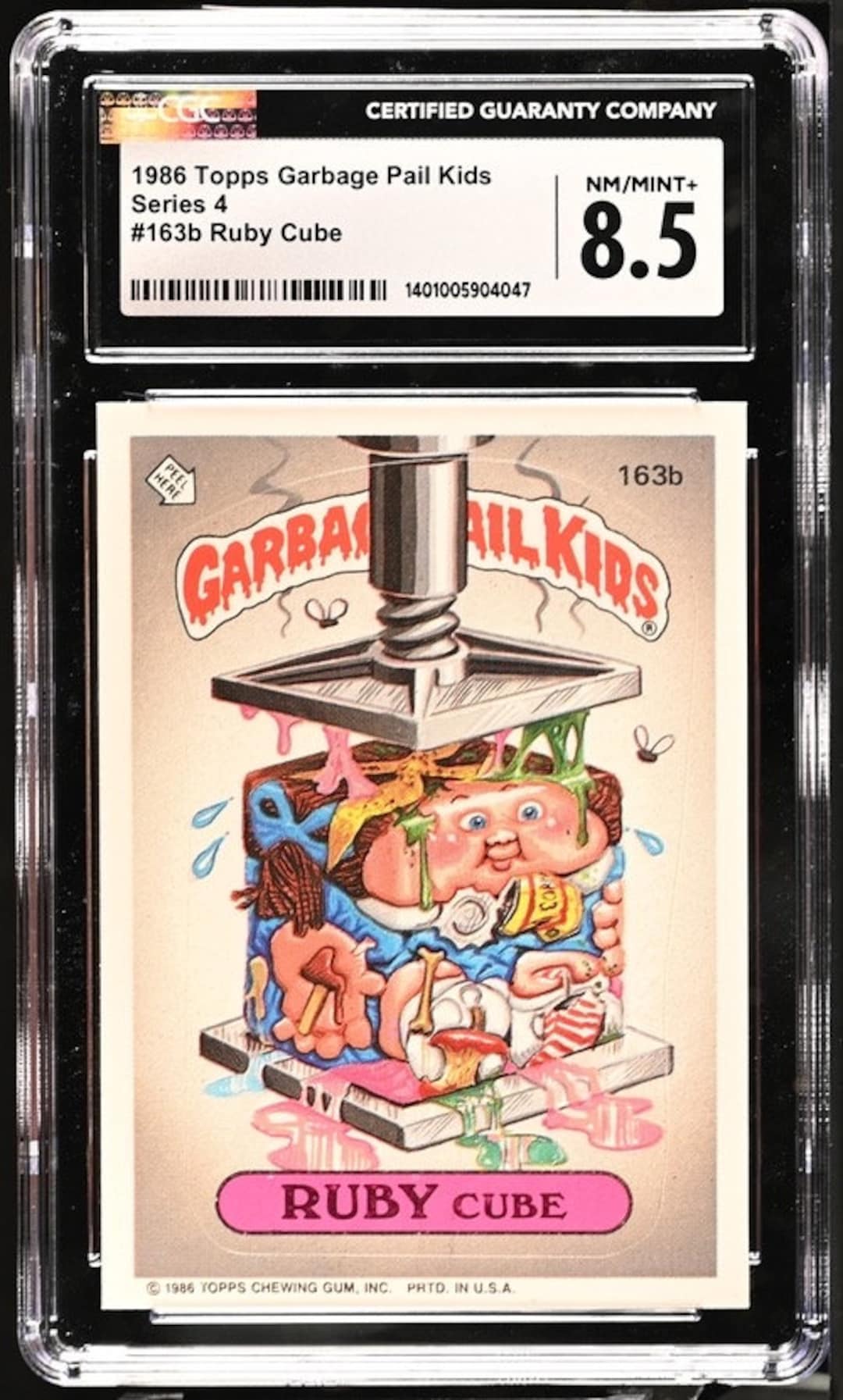1986 Garbage Pail Kids Series 4 Ruby Cube CGC 8.5 Nm/mint+ - Etsy