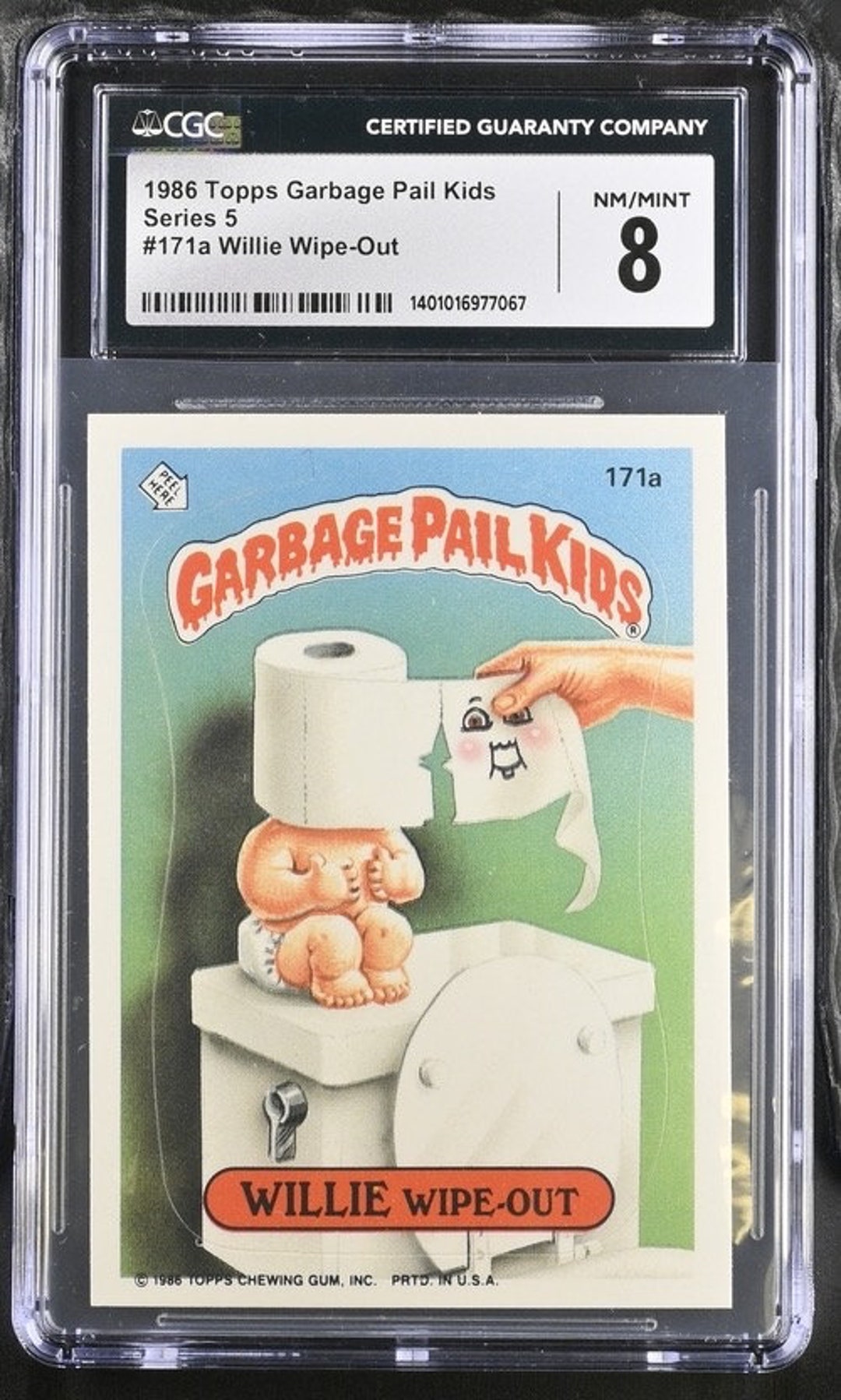 1986 Garbage Pail Kids Series 5 Willie Wipe-out CGC 8.0 Nm/mint - Etsy