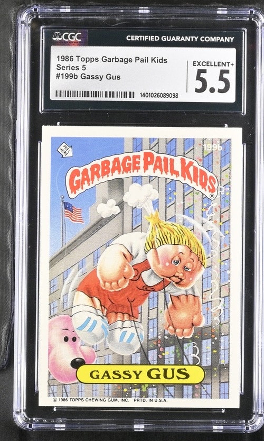 1986 Garbage Pail Kids Gassy Gus Series 5 CGC 5.5 Excellent+ - Etsy