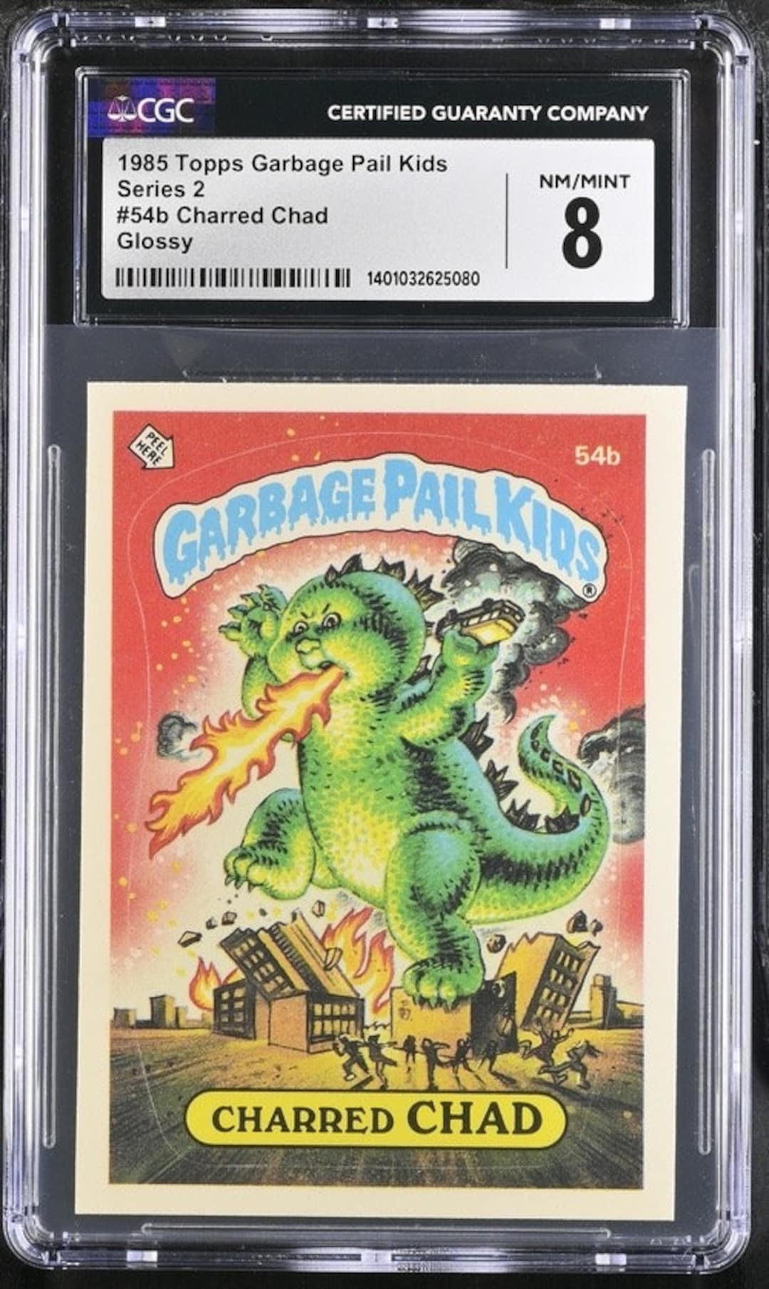 1985 Garbage Pail Kids Series 2 Charred Chad CGC 8.0 Near Mint/mint ...