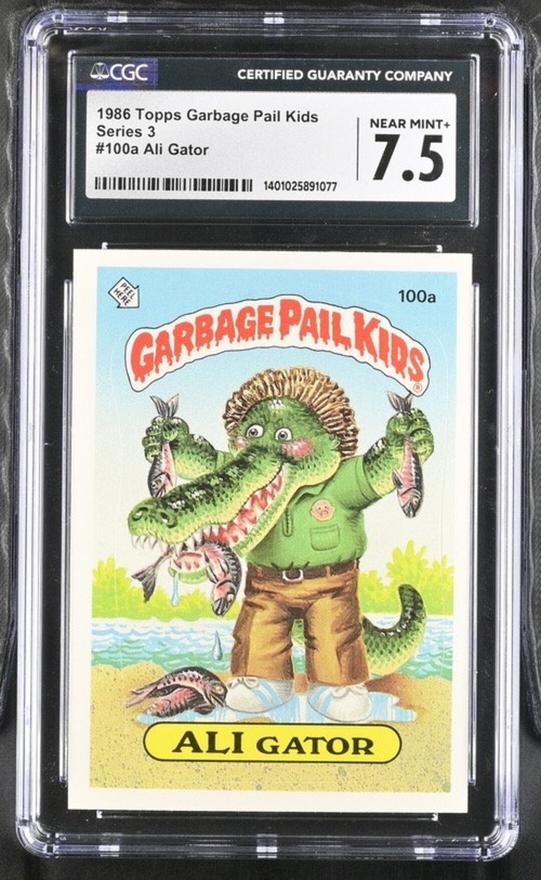 1986 Garbage Pail Kids Series 3 Ali Gator CGC 7.5 Near Mint+ - Etsy