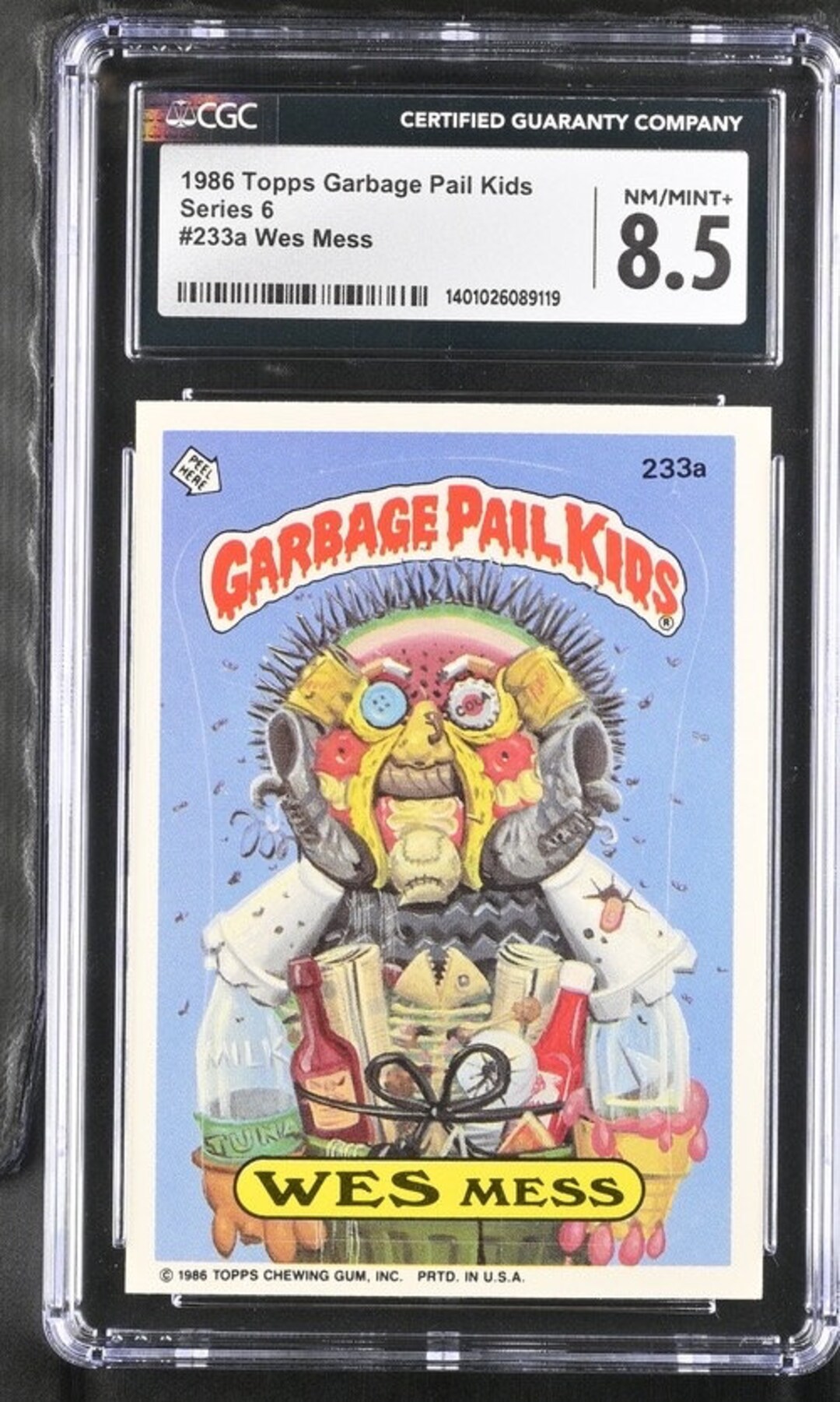 1986 Garbage Pail Kids Series 6 Wes Mess CGC 8.5 Nm/mint+ - Etsy